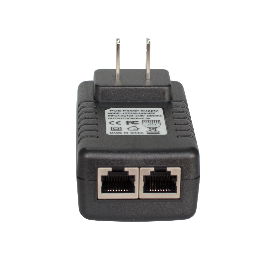 48V PoE Power Supply Injector - Buy 48V 0.5A Passive PoE Power Supply ...